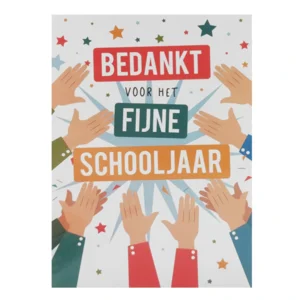 Artige - Kaart - Bedankt voor het fijne schooljaar - SJM22-B ...