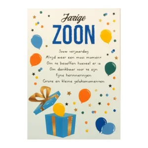 Kaart - Intense - Jarige Zoon - TE043-E - Wenskaarten - Shopa