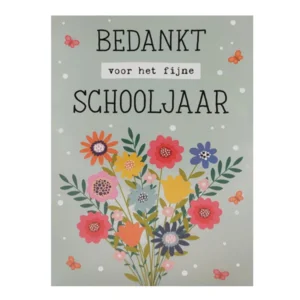 Artige - Kaart - Bedankt voor het fijne schooljaar - SJM28-B ...